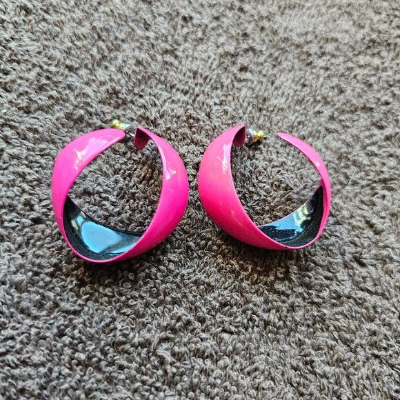 PINK Victoria's Secret | Jewelry | Pink Loop Earrings Pair | Poshmark